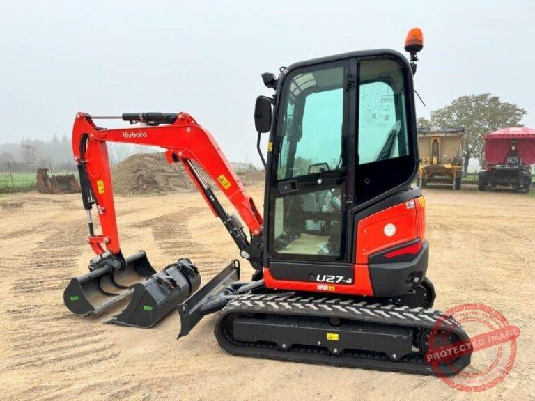 KUBOTA U27-4 NEUVE + 3 GODETS - INOVOL Machines